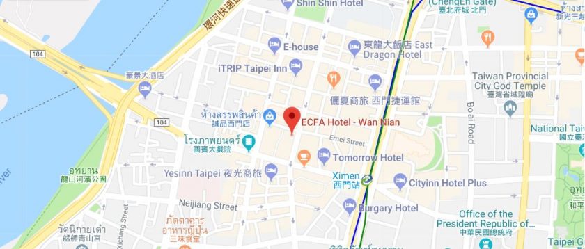 แนะนำที่พักย่าน Ximending ในไทเป ไต้หวัน | ChangTrixget